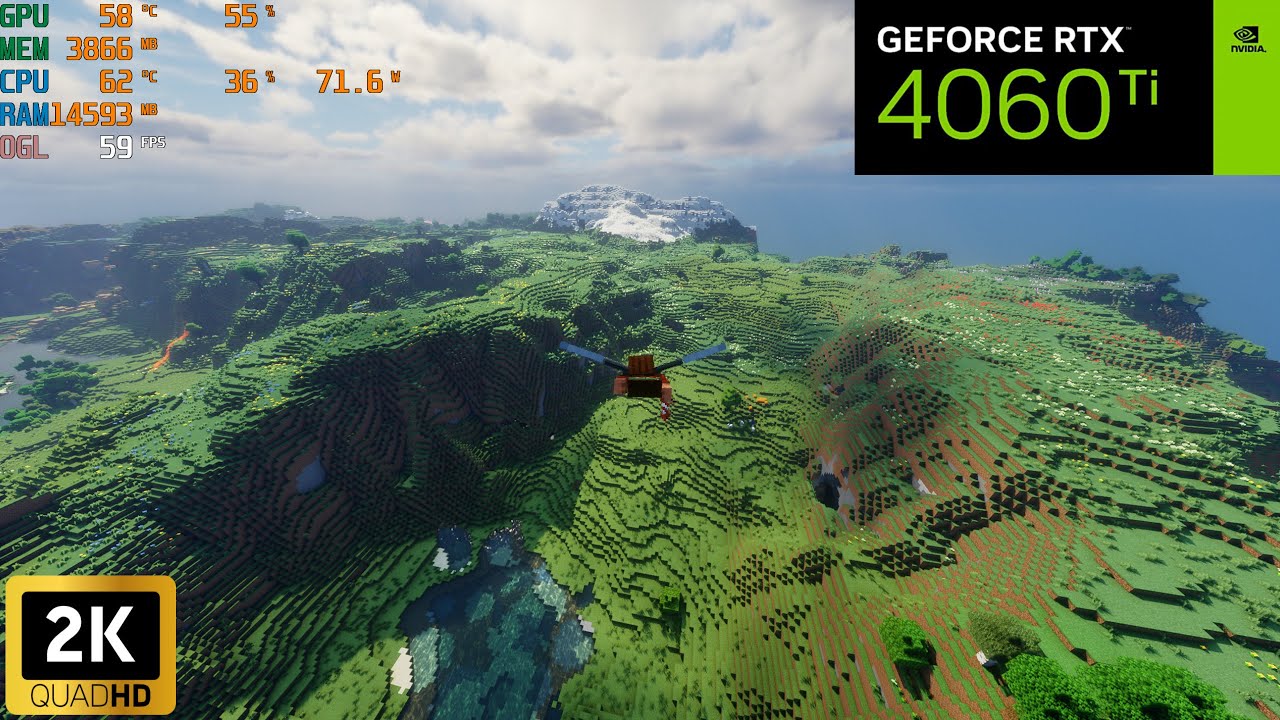 👉 Minecraft in RTX 4060 TI 🔥 DISTANT HORIZONS - YouTube