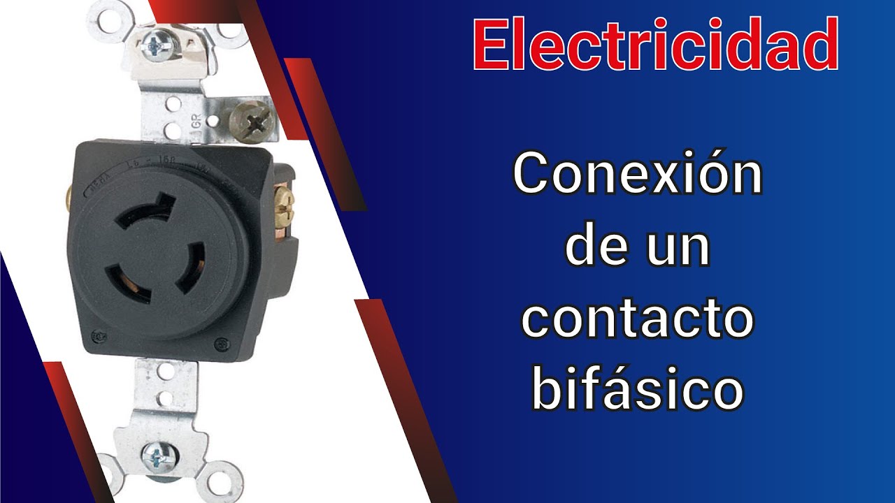 Conexión de un contacto bifásico - YouTube
