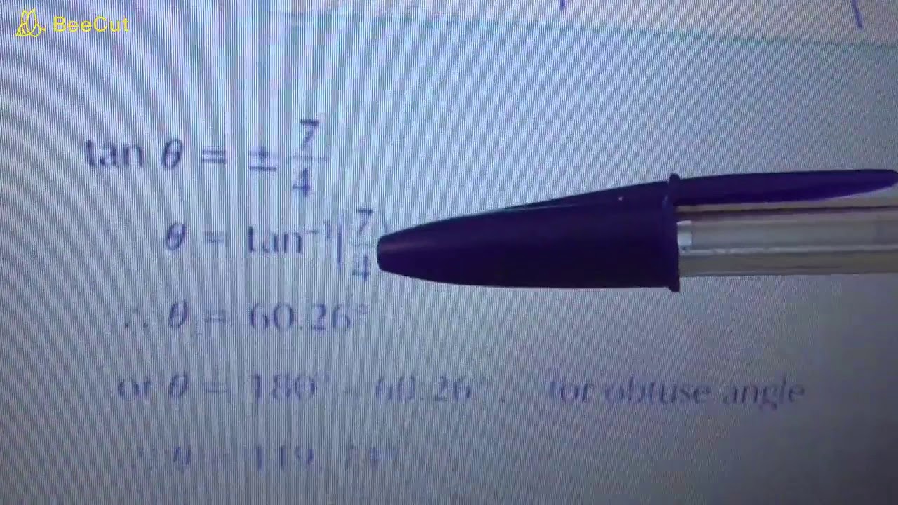 #5 Coordinate Geometry of The Line : Angle between two Lines - YouTube