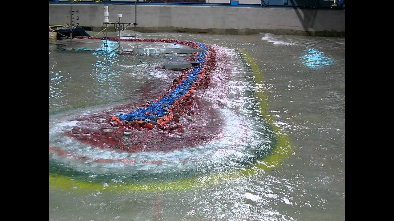 Wave overtopping study at Haynes Coastal Lab TexasAM - YouTube