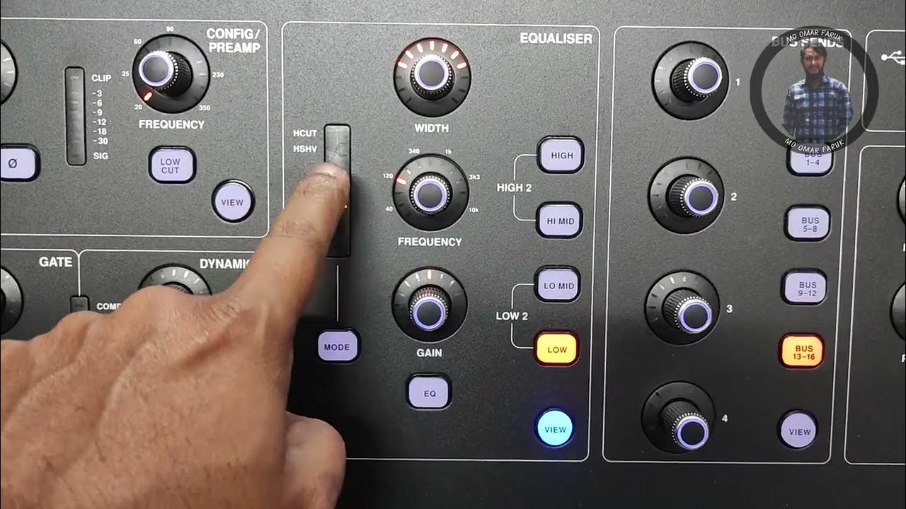 Midas M32 what button or knobs does what? কোন বাটনের কি কি কাজ ? - YouTube
