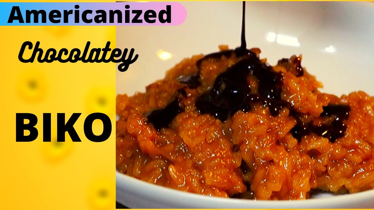 BIKO TOPPED WITH CHOCOLATE SYRUP - YouTube