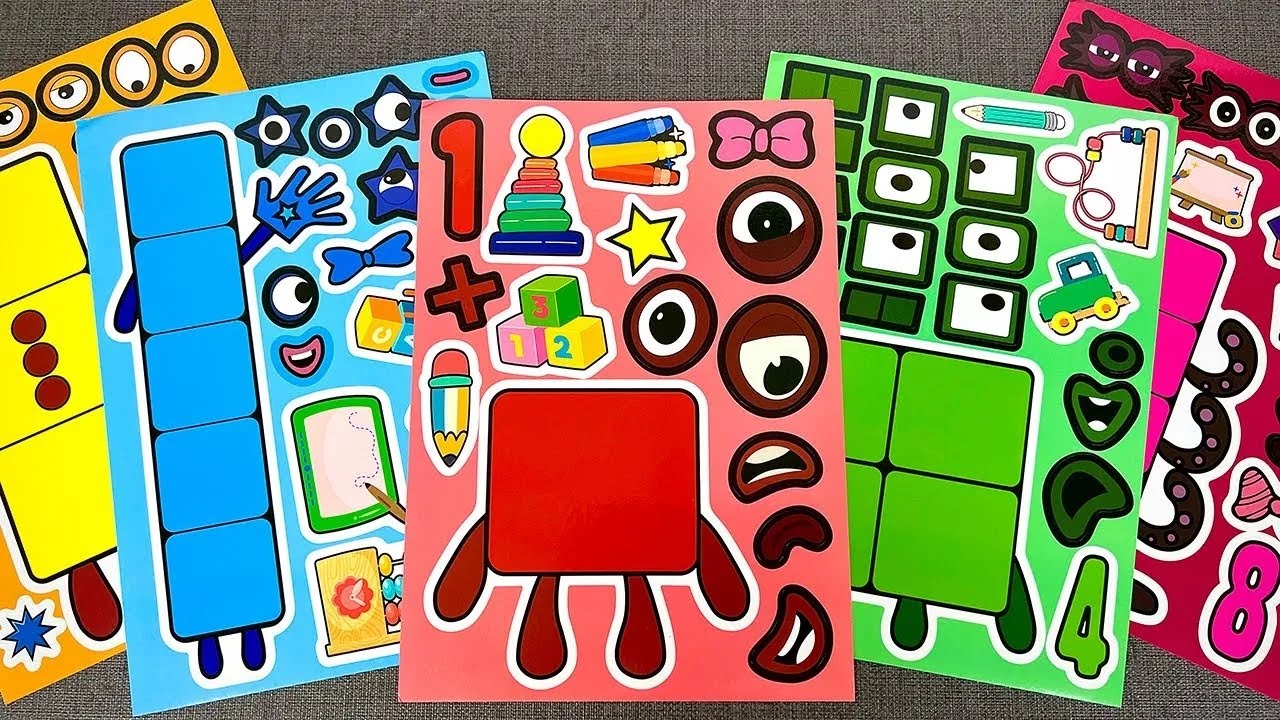 [🍒paper diy🍒] Numberblocks, Alphablocks, Alphabet Lore Sticker Activity ...