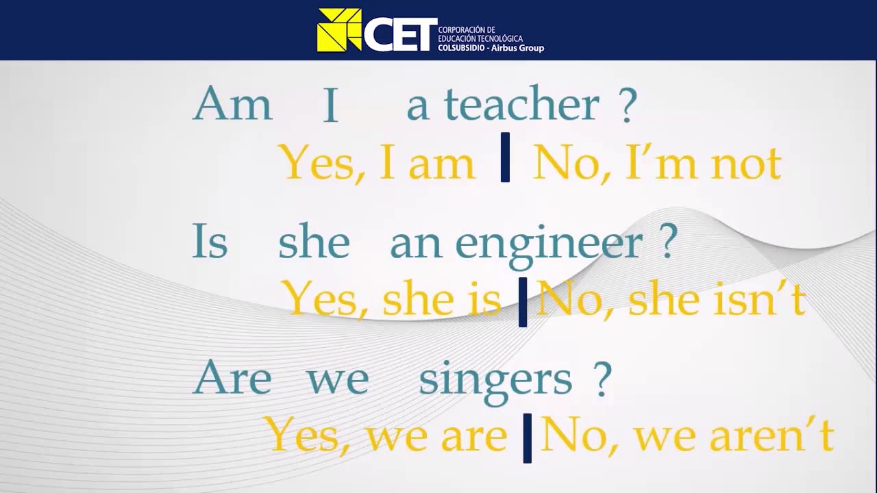 Questions Verb to Be - YouTube