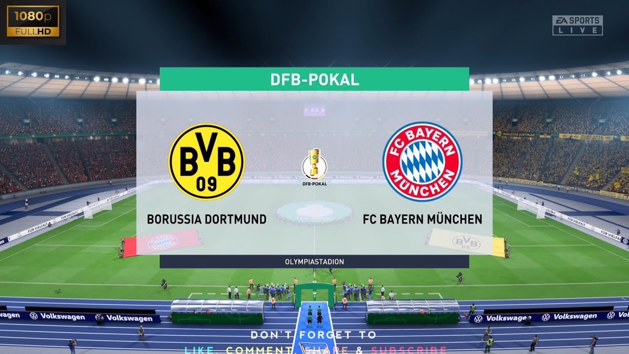 Fifa23|Borussia Dortment Vs Bayern Munich|DFB Pokal Final. - YouTube