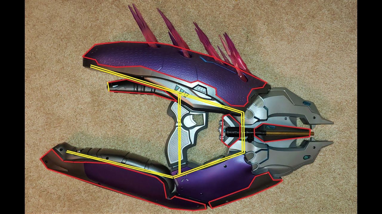 Halo Airsoft Needler Fiberglass and Spaceframe - YouTube