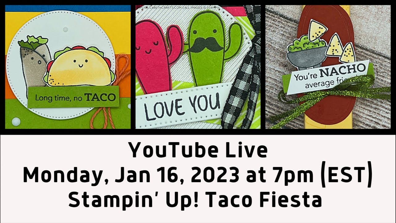 Stampin’ Up! Taco Fiesta stamp set - YouTube