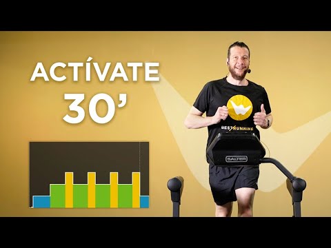 Correr en casa con cinta 30 minutos con profesor