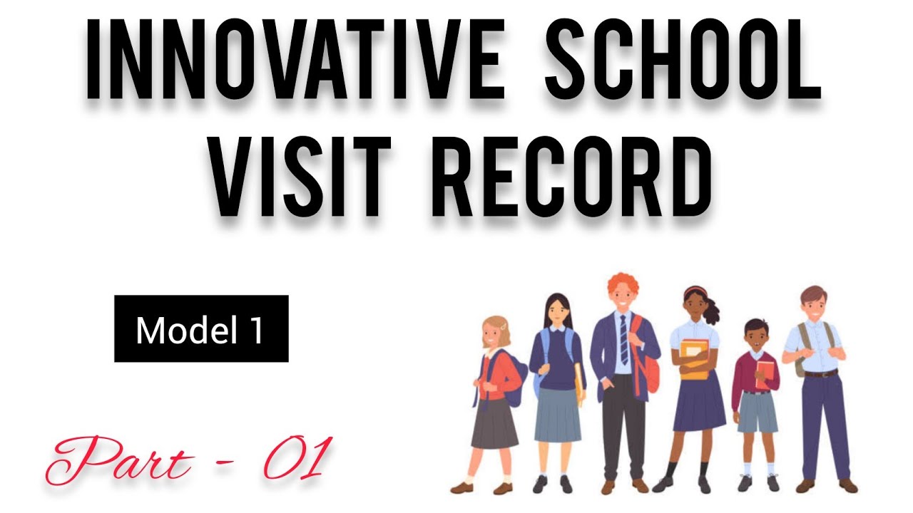 Part 1 _ Innovative School Visit Record _ MODEL No. 01 | B.Ed Record ...