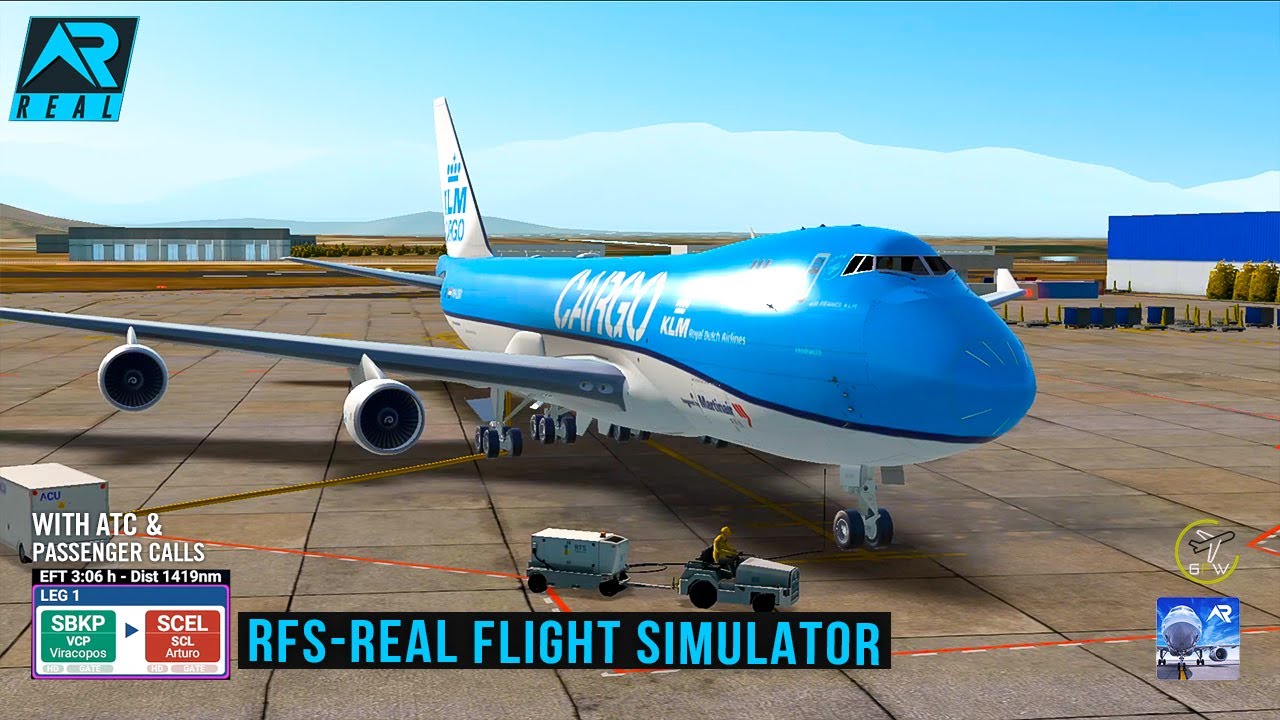 RFS - Real Flight Simulator- Campinas to Santiago ||Full Flight||B747 ...