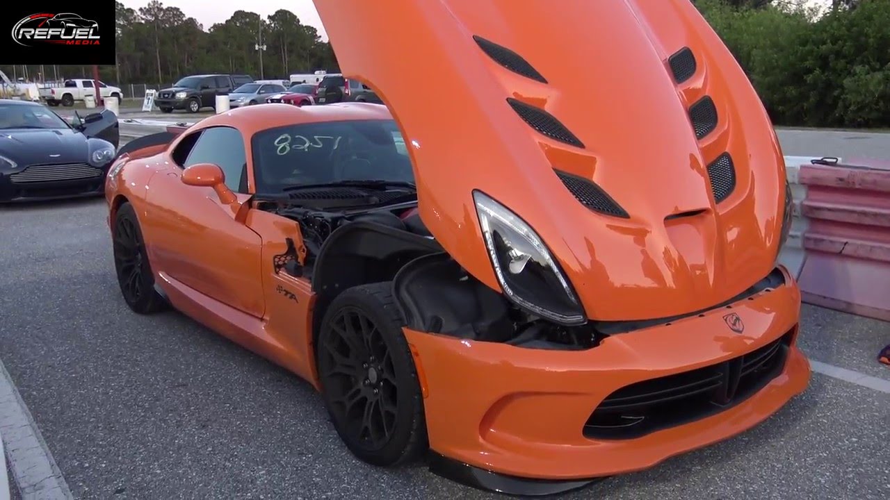 Stock 2014 SRT Viper TA - 1/4 Mile Drag Video - ReFuel Media - YouTube