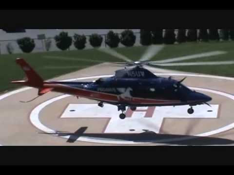 Pegasus Medical Helicopter takes off at UVA - YouTube