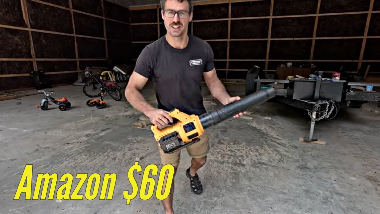 Cheap Dewalt knock-off leaf blower HEINPRO - YouTube
