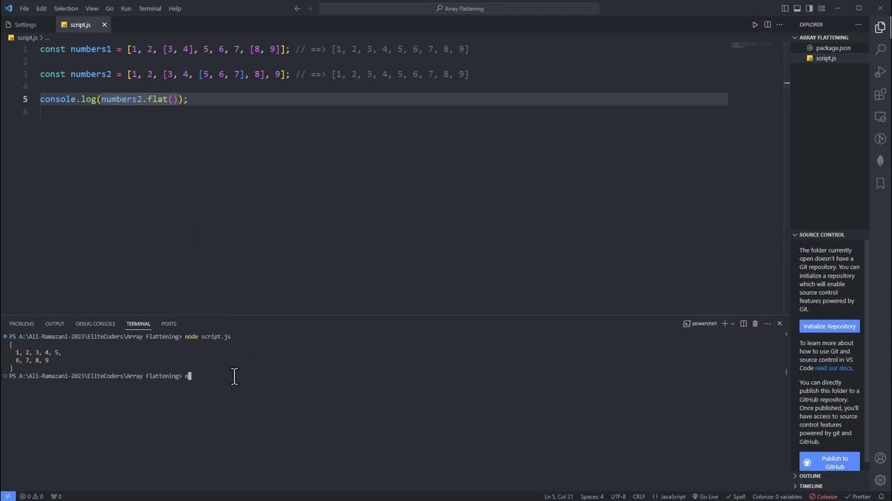 How to Flatten Arrays in JavaScript - YouTube