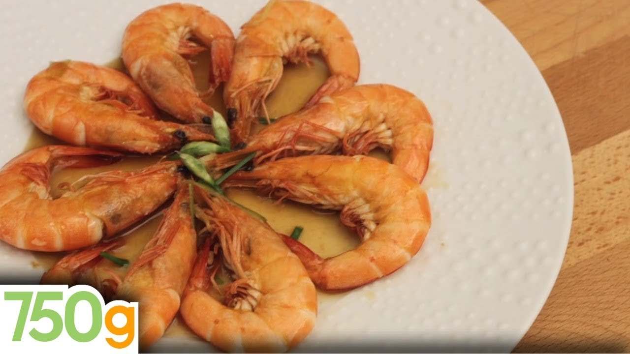 Recette de Crevettes sautées sauce rouge - 750g - YouTube