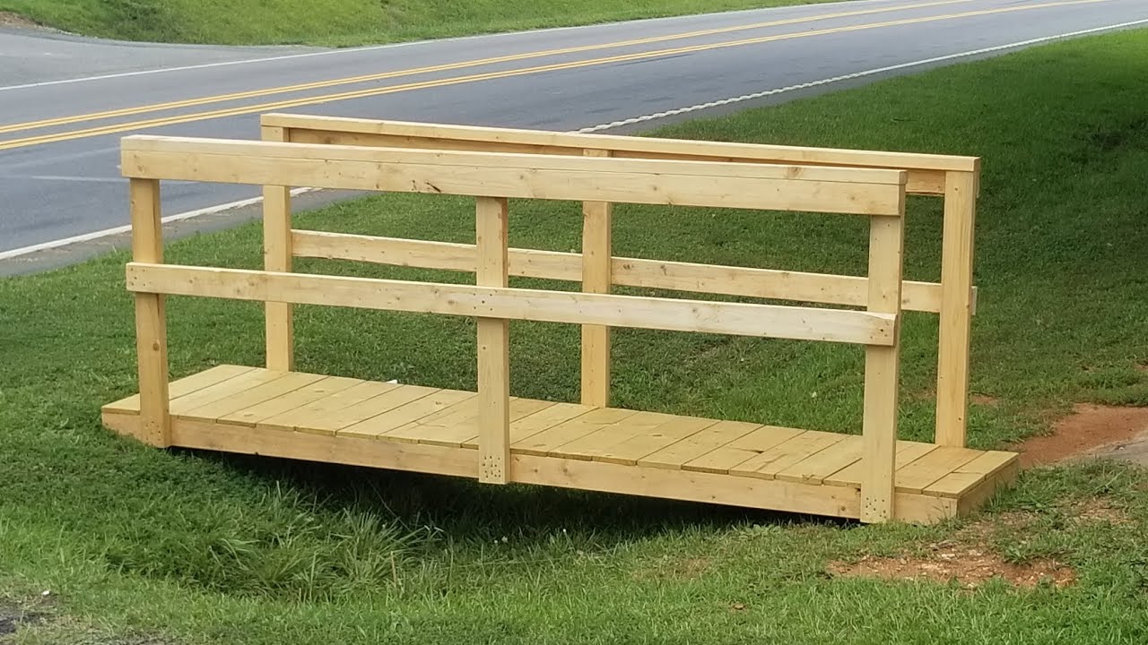 Easy DIY Ditch Bridge - YouTube