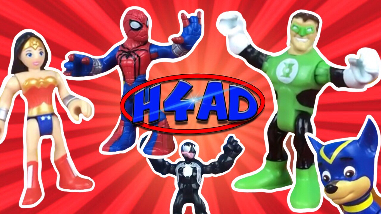 IMAGINEXT JUSTICE LEAGUE! WONDER WOMAN GREEN LANTERN SPIDERMAN! VENOM ...
