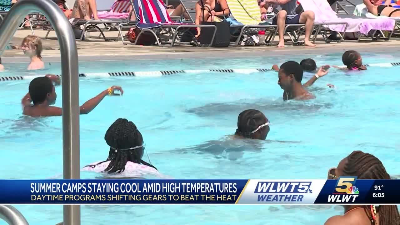 Summer camps staying cool amid high temps - YouTube