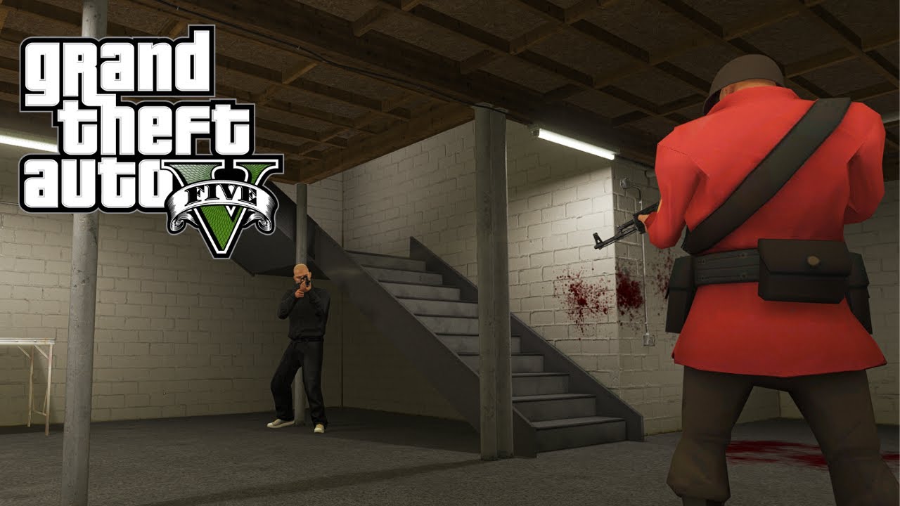 (TF2 AI) Soldier's stash house heist + Six Star Escape | GTA 5 Mods ...