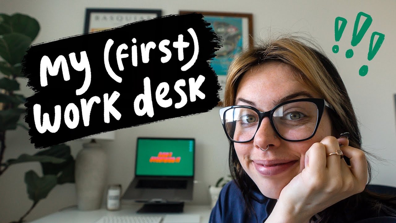 decorating my (first ever) work desk!!! (+ job update) - YouTube