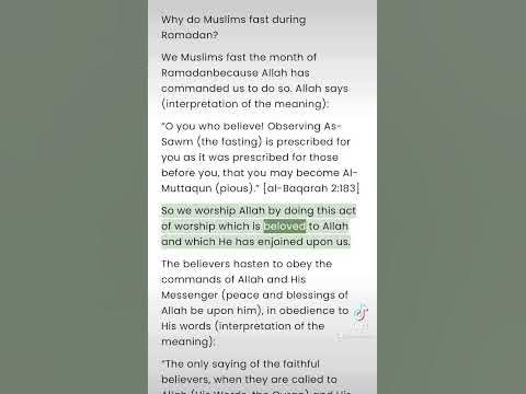 Why Muslims Fast - Reminders #islam #youtubeshorts #youtube #viral # ...