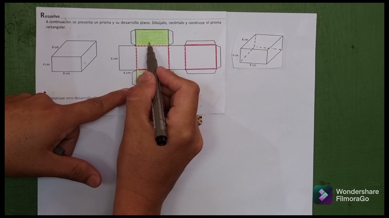 1.5 Desarrollo plano de prismas rectangulares - YouTube