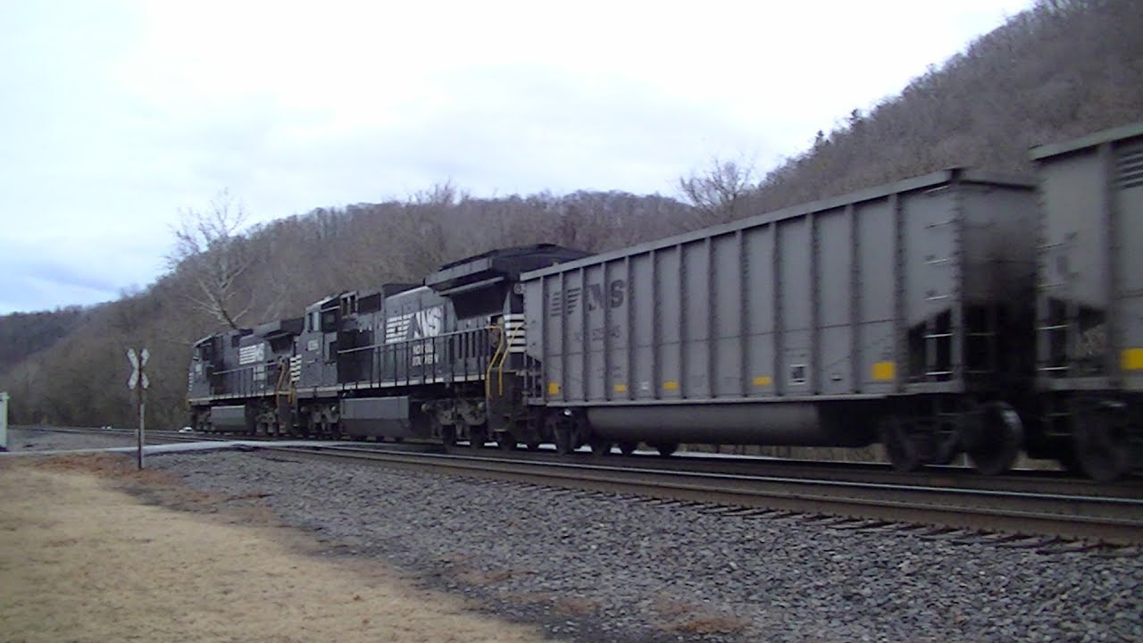 NS 823 Westbound at Dusk - YouTube
