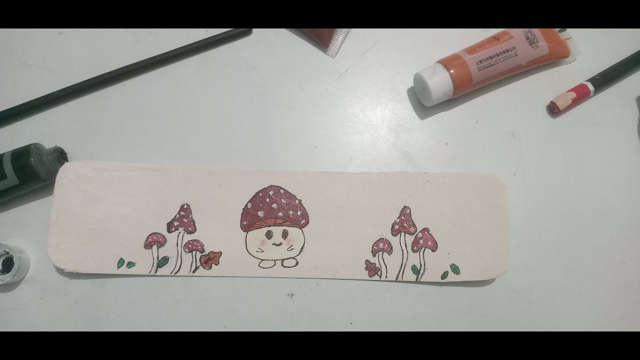 DIY Cute Bookmark Drawing | Mushroom Theme 🍄@jtartcraftworld5671 - YouTube