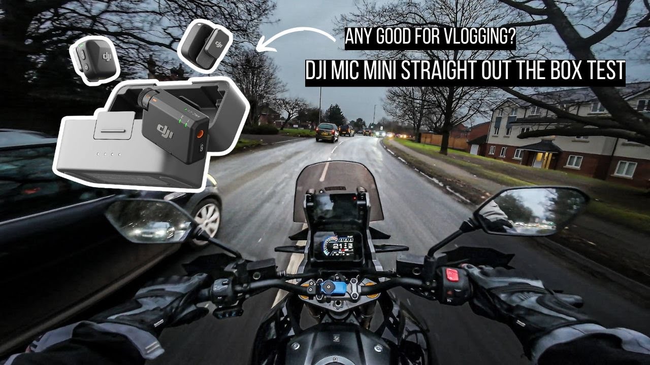 Moto Vlogging DJI MIC MINI test, DJI Action 4 | Suzuki V-STROM 1050DE ...