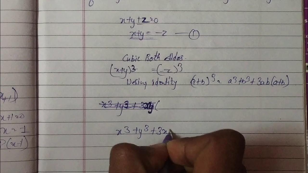 if a+ b+c=0 then prove that a cube +b cube+c cube = 3abc | class 9 exercise 2.5 solutions in ...