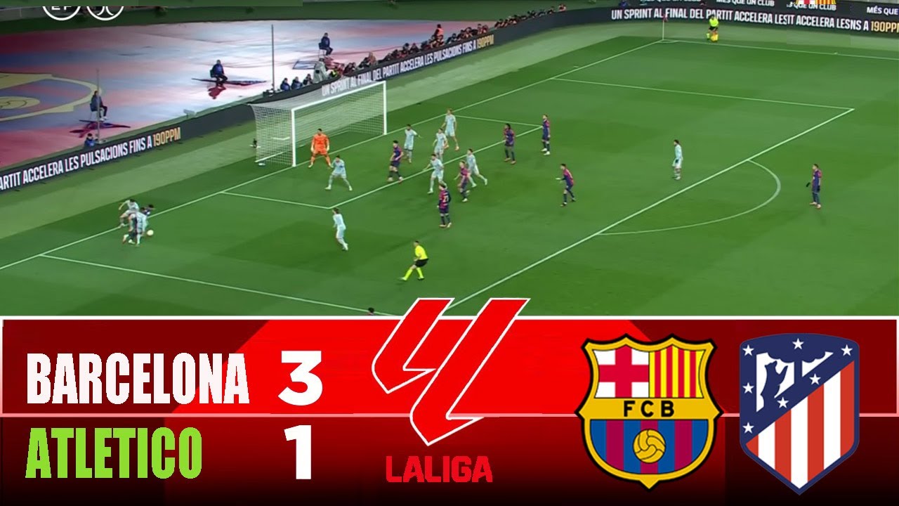 BARCELONA vs ATLETICO MADRID 3-1 | 2025 LaLiga | Match Highlights - YouTube