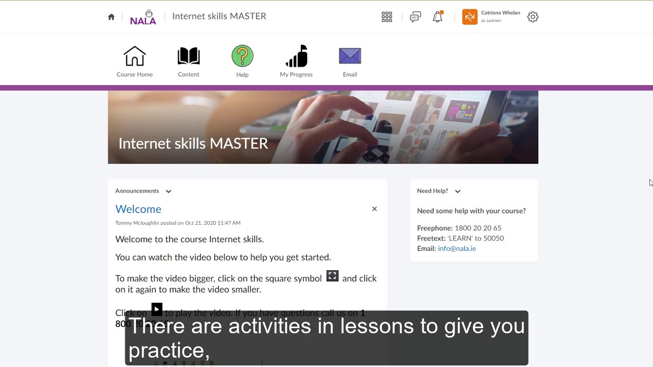 Internet Skills Level 3 on Learn with NALA - YouTube