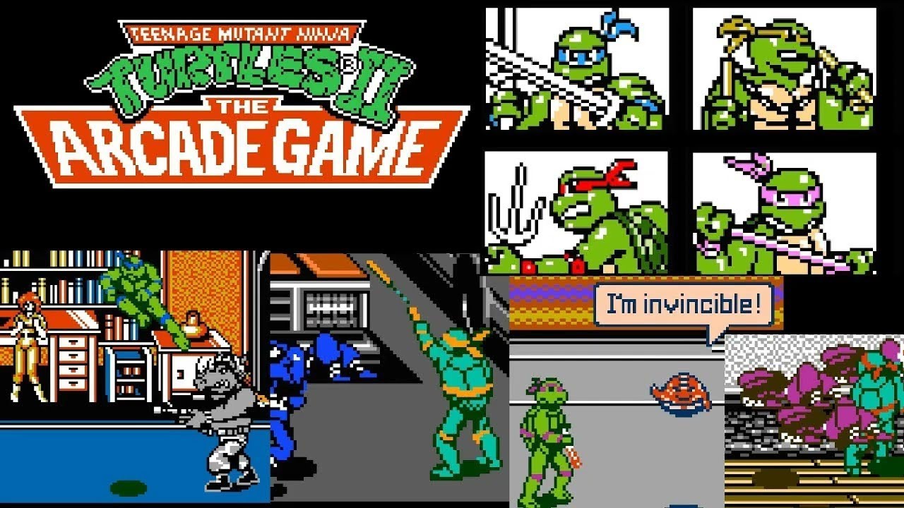 Teenage Mutant Ninja Turtles II - Arcade Game полное прохождение на ...