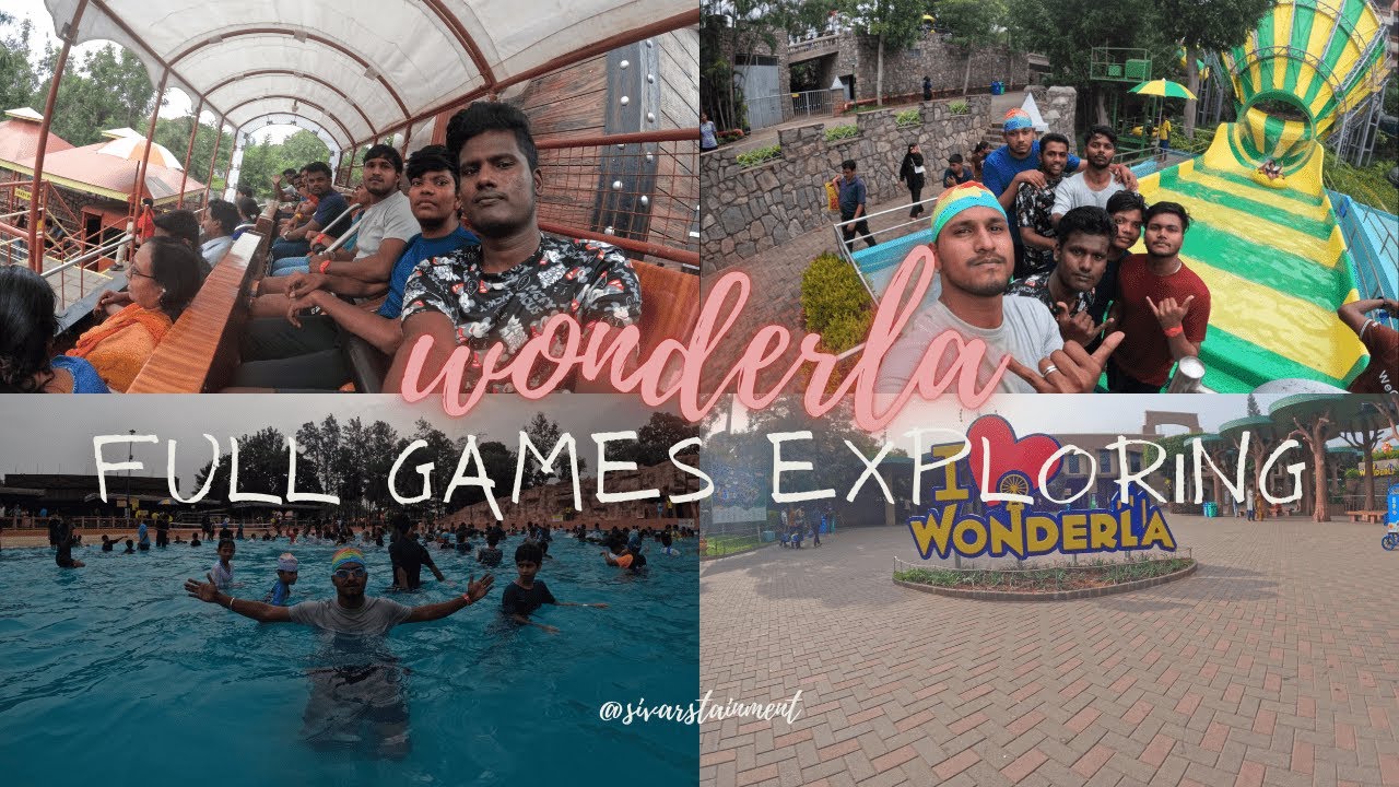 Wonderla Full Exploring(banglore) Dry games and water games - YouTube