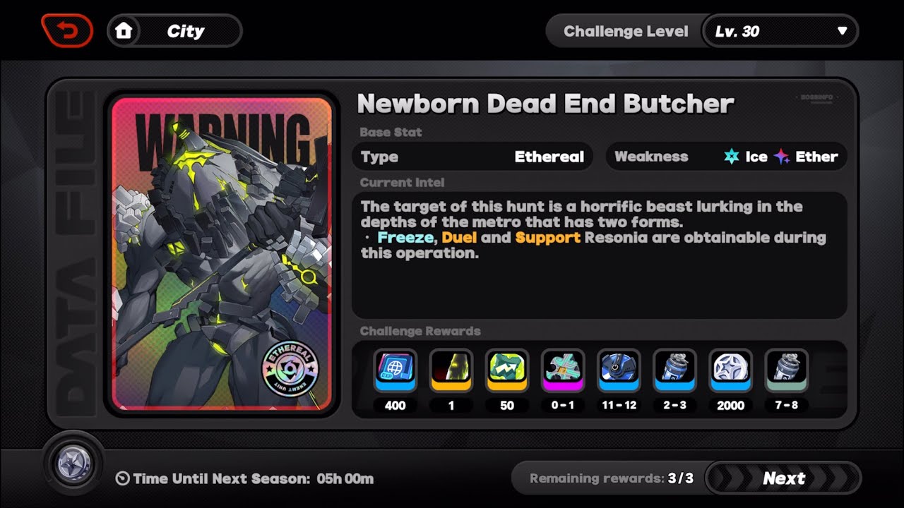 [Zenless Zone Zero] Notorious Hunt: Newborn Dead End Butcher - YouTube