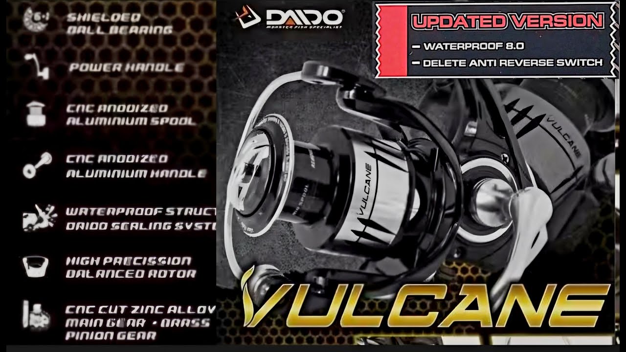 Review Update‼️Reel Daido Vulcane WP 8.0 - YouTube