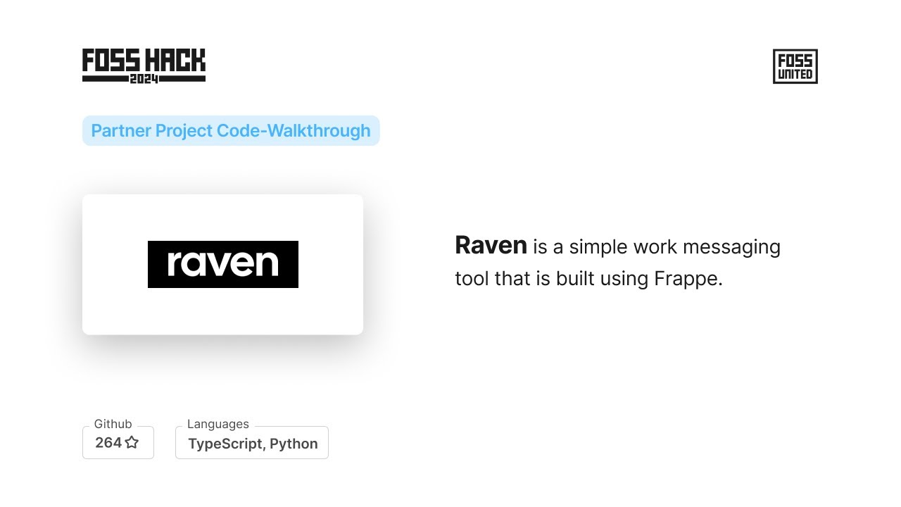 [FOSS Hack Partner Projects] Code Walkthrough for Raven - YouTube