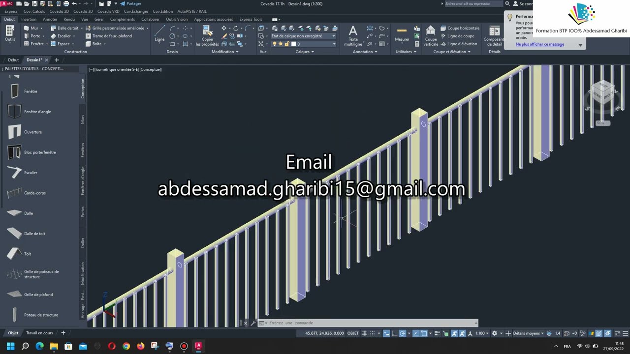 AutoCAD Architecture 2023 le bon logiciel pour dessin plan 2D 3D baitment - YouTube