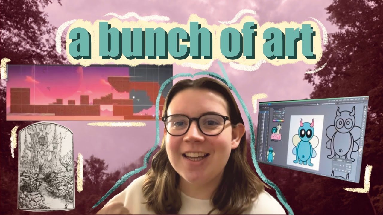 *A BUNCH OF ART HOMEWORK | art school* - YouTube