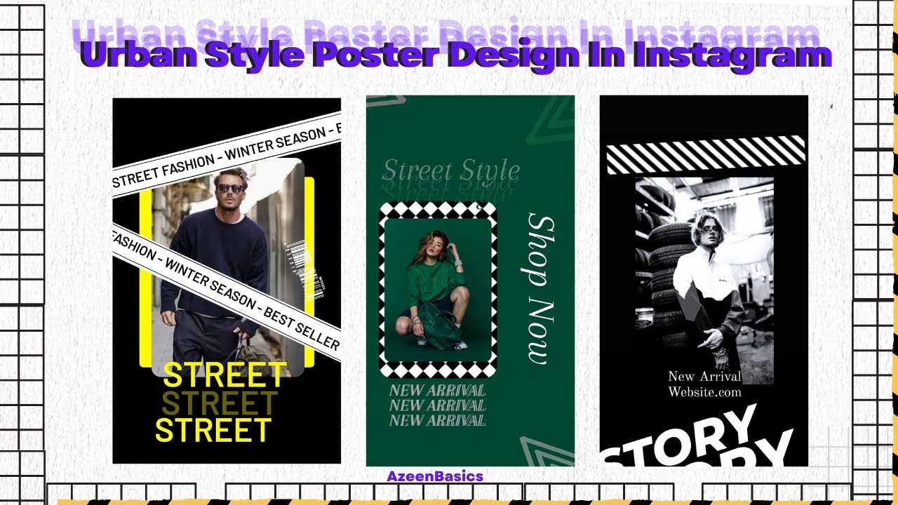 How to Create Creative street style Poster Design | Urban style ...