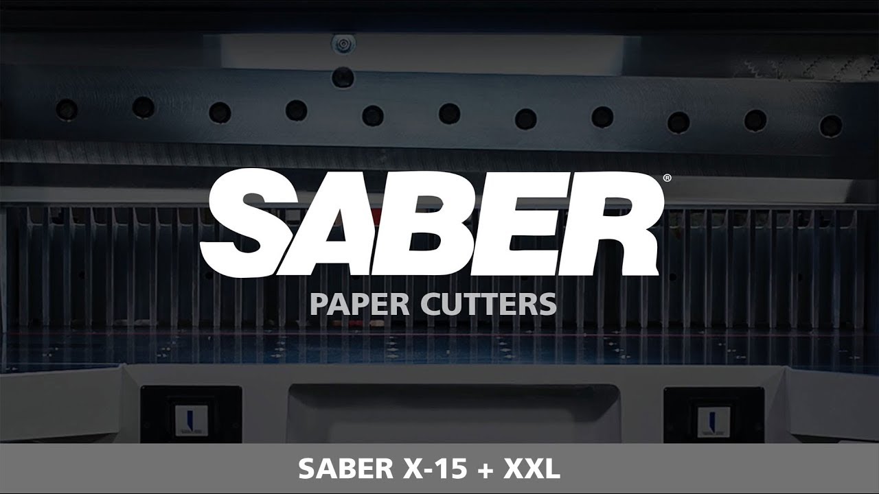 SABER X-15 and SABER XXL Paper Cutter - YouTube