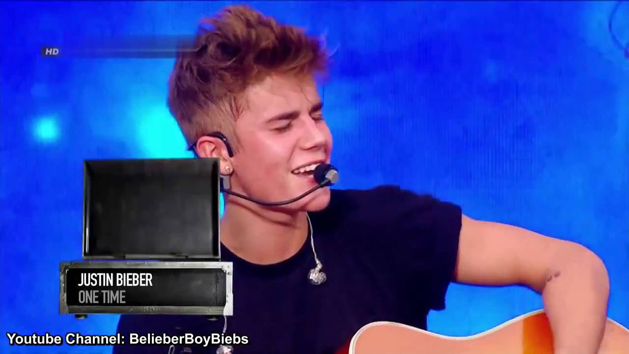 Justin Bieber - One Time (live) - YouTube