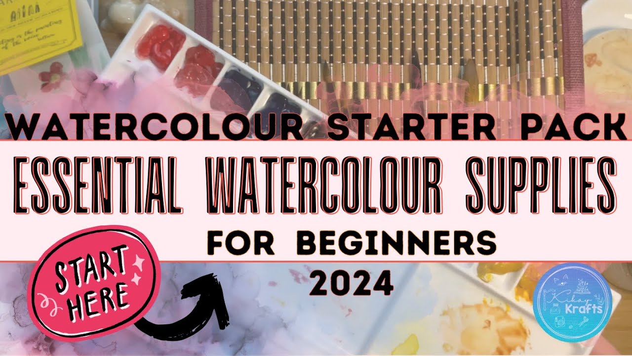 Watercolour Starter Pack: Essential Watercolour Supplies for Beginners ...