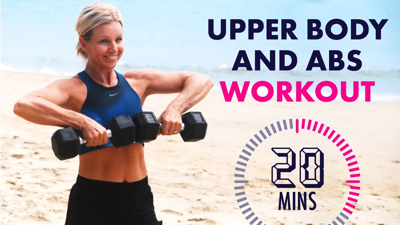 20 Minute Upper Body Dumbbell Workout (+ Abs) - YouTube