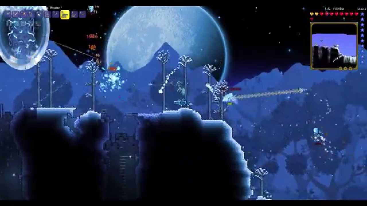 Terraria - Fighting the Moon Lord ("Final Boss") - YouTube