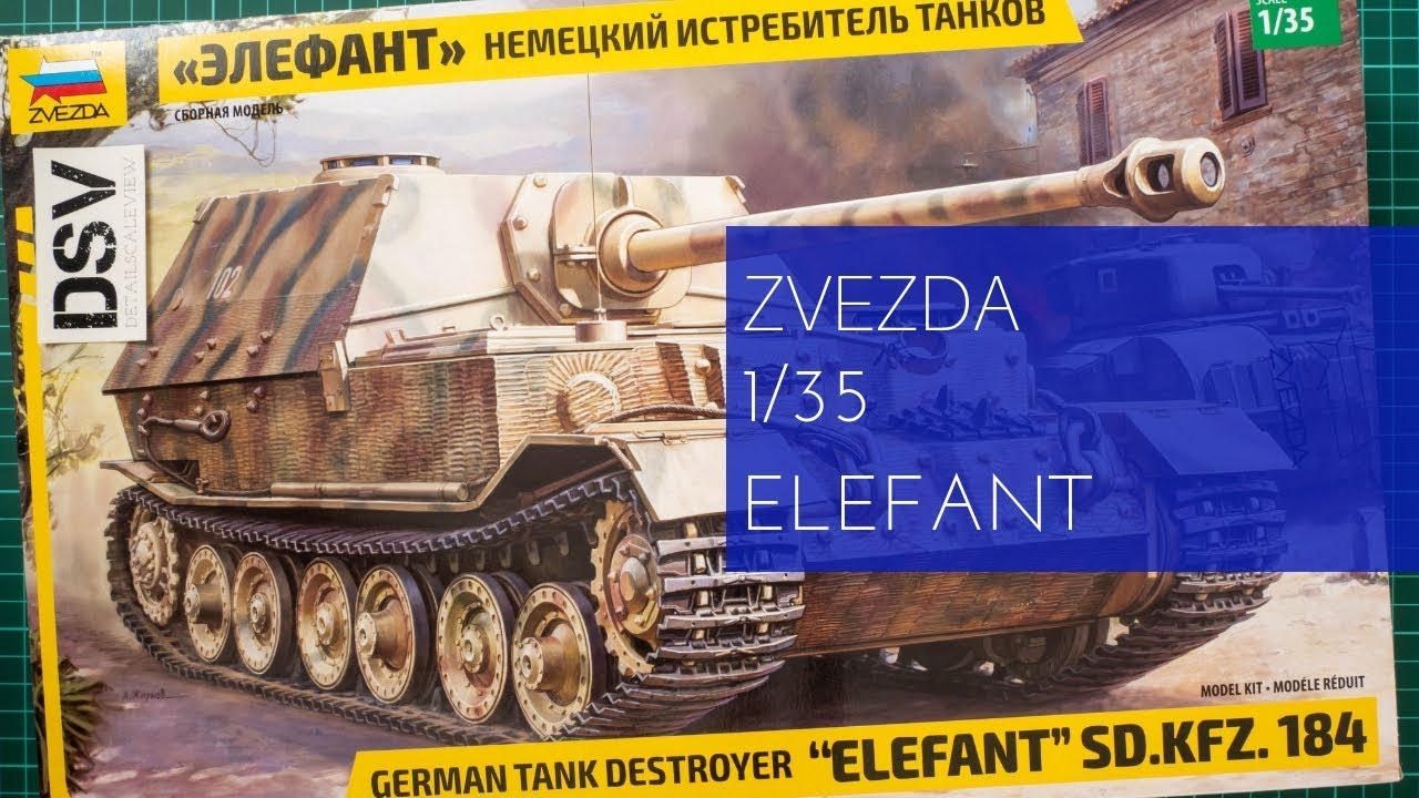 Zvezda 1/35 Elefant (3659) Review - YouTube