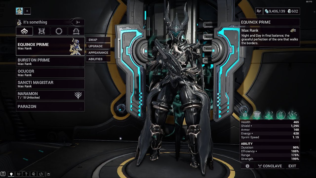 Warframe| Equinox Prime|Steel Path Solo Survival [Magistar]Slam Build ...