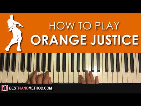 HOW TO PLAY - FORTNITE DANCE - Orange Justice (Piano Tutorial Lesson)