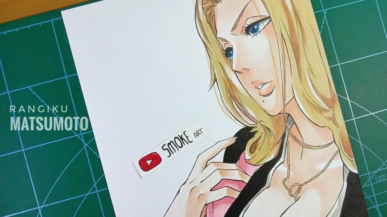 Drawing Rangiku Matsumoto in manga Bleach l Anime Drawing l anime art ...