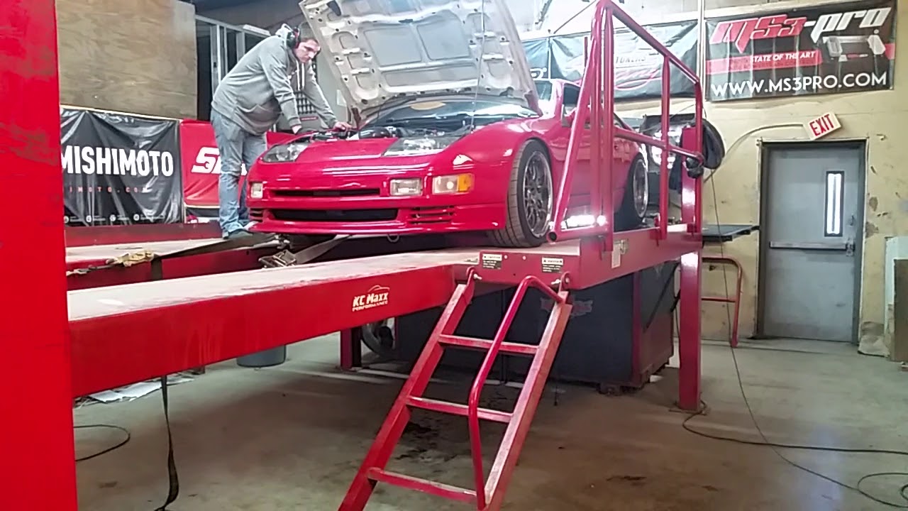 z32 300zx 5.3 LS swap dyno pull - YouTube